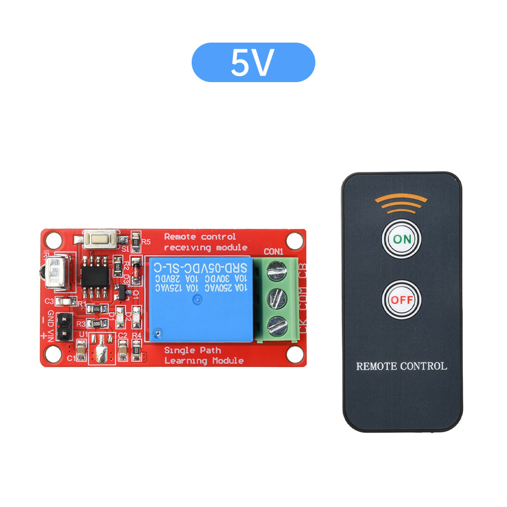 Pcbfun 1-way infrared control module 38KHz 2-button infrared remote ...