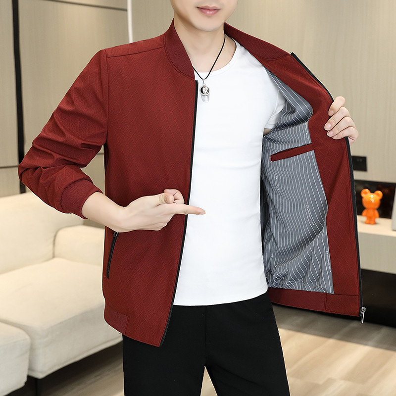 New Product 2025 Spring Fashion Threaded Stand-Up Collar Jacket Middle ...