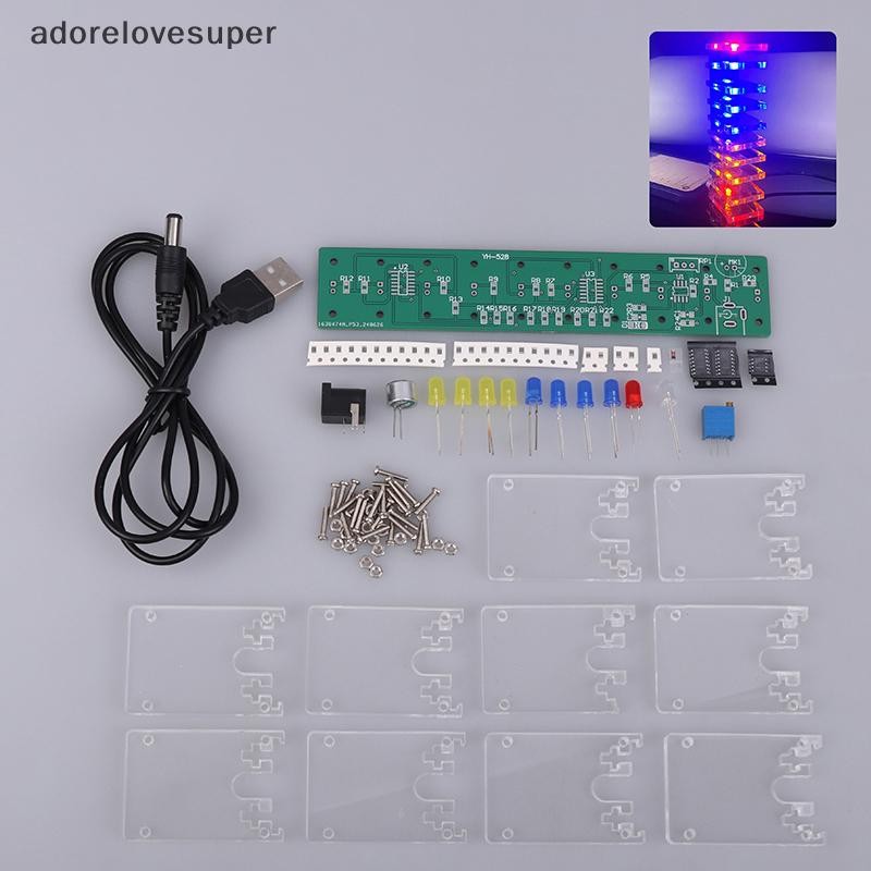 AD1PH DIY Sound Control LED Music Spectrum Electronic Kit Crystal ...