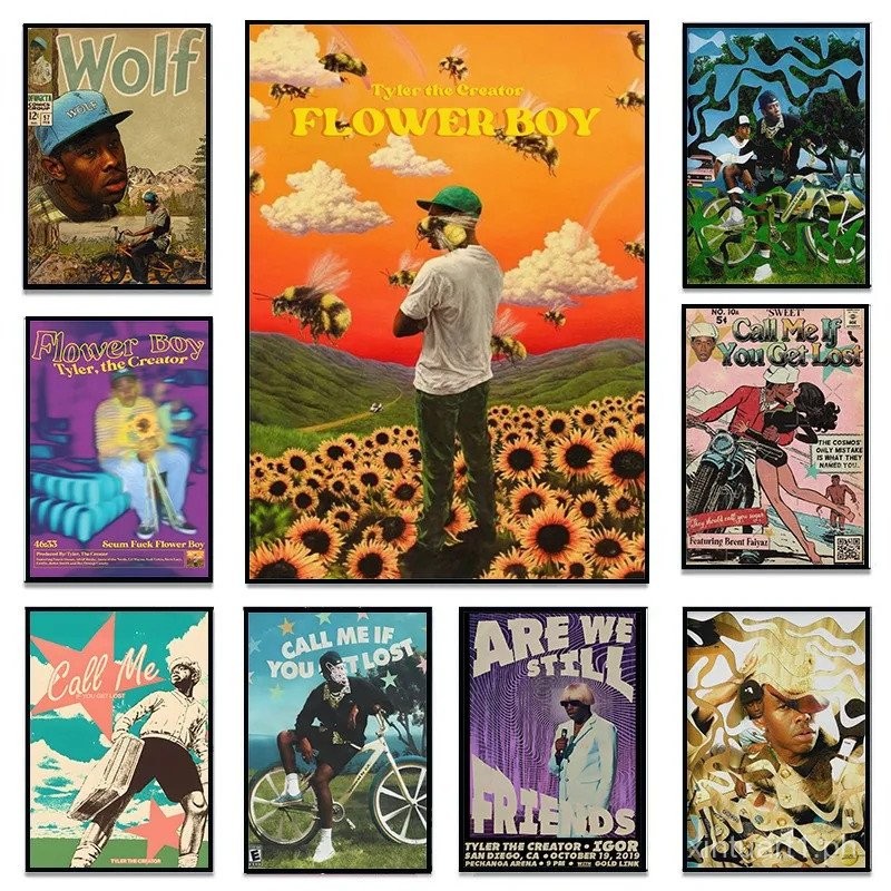 Tyler The Creator Hip-Hop Rapper Flower Boy Album Posters and Prints ...