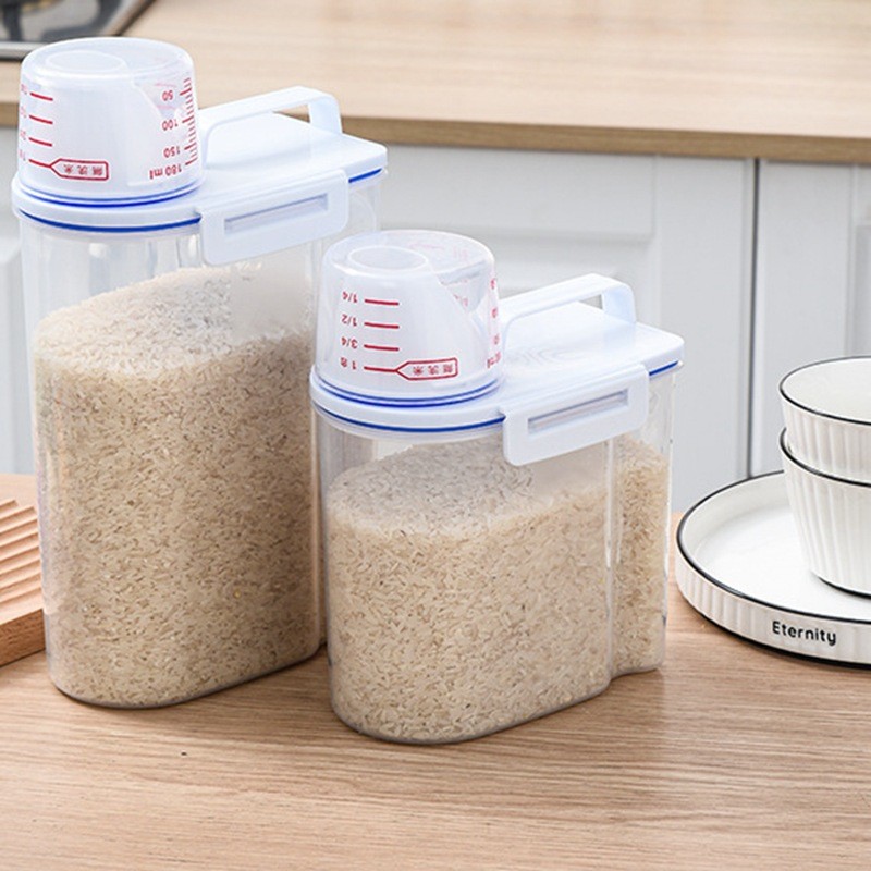 rice dispenser 5kg rice dispenser 25 kg stainless rice container Huisi ...