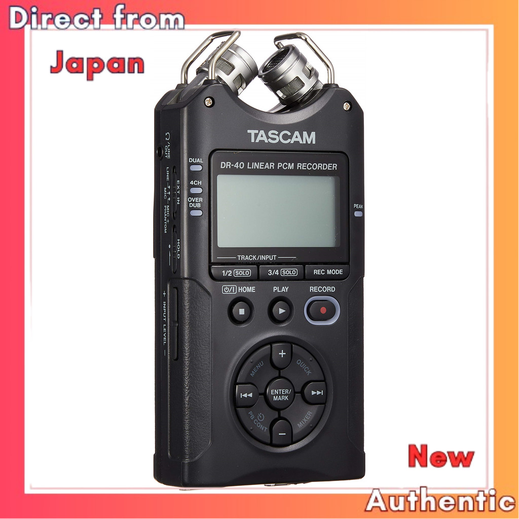 TASCAM DR-40 VER2-J 4ch Linear PCM Recorder 24bit/96kHz High Resolution ...