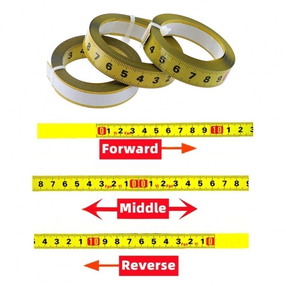 Metric Metric System Self Adhesive Ruler Yellow Metal Tape Single Sided ...