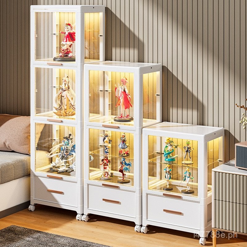 Hand-Made Lego Display Cabinet with Light Organizing Model Toy Home ...