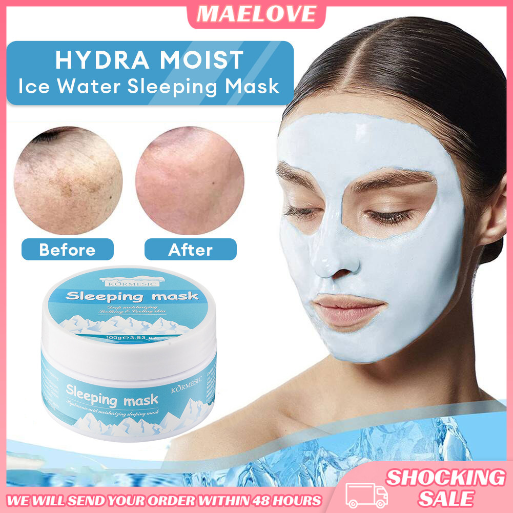 Ice Water Sleeping Mask Moisturizing Mask Moisturize Skin Clean Pores ...