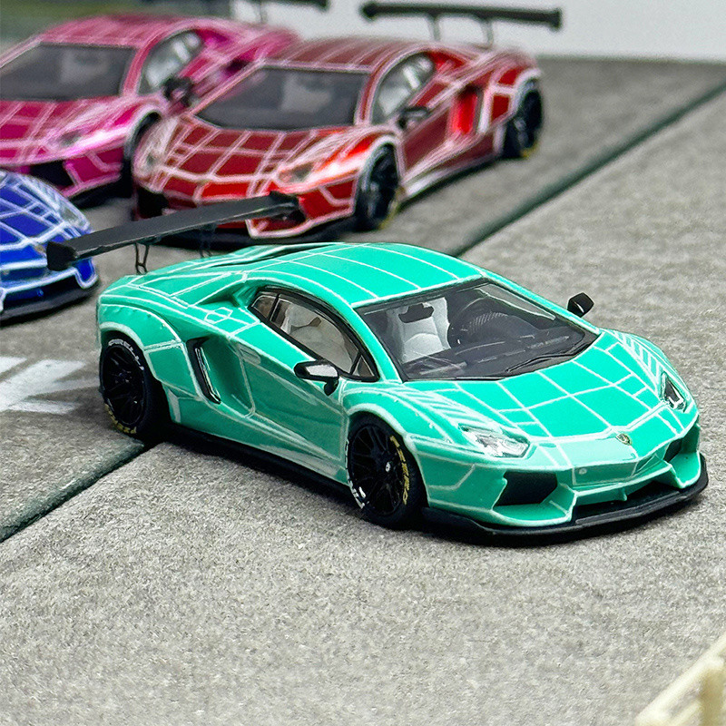 King Model 1:64 Lamborghini LP700Aventador Luminous Burst Crack Alloy ...