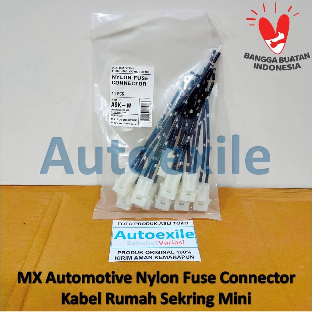 Mx Automotive Nylon Fuse Housing Connector with Original Cable Home ...