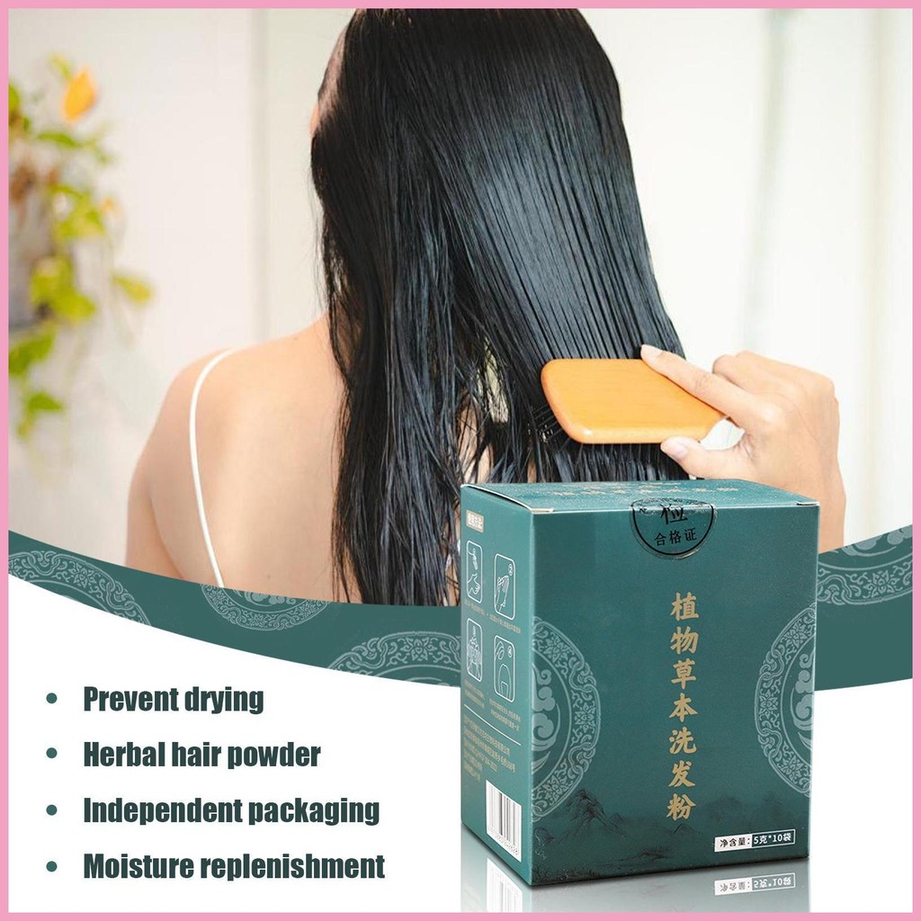 Hair Shampoo Powder 5X Powder Hair Wash Portable Hair Care Shampoo ...