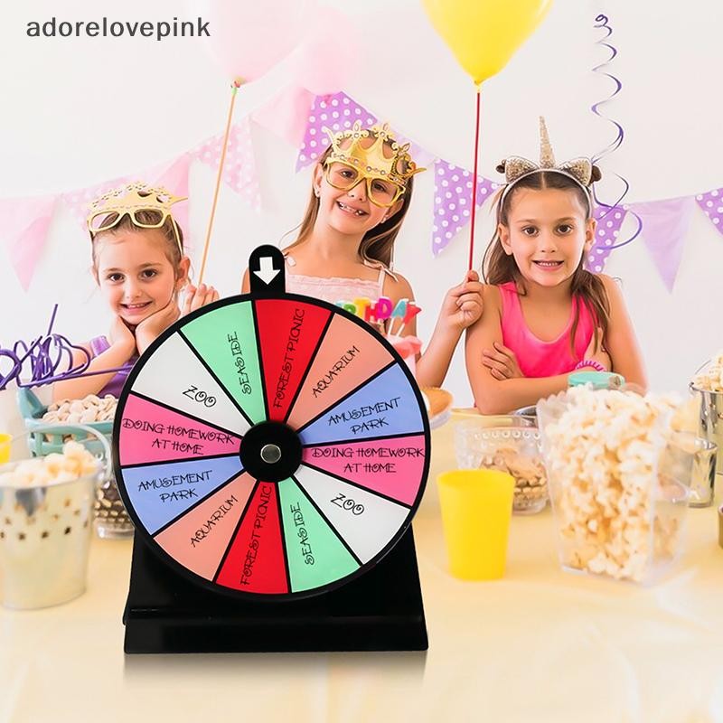 adorelovepink Wheel Prize Spin Game Fortune Party Turn Plate Wall ...