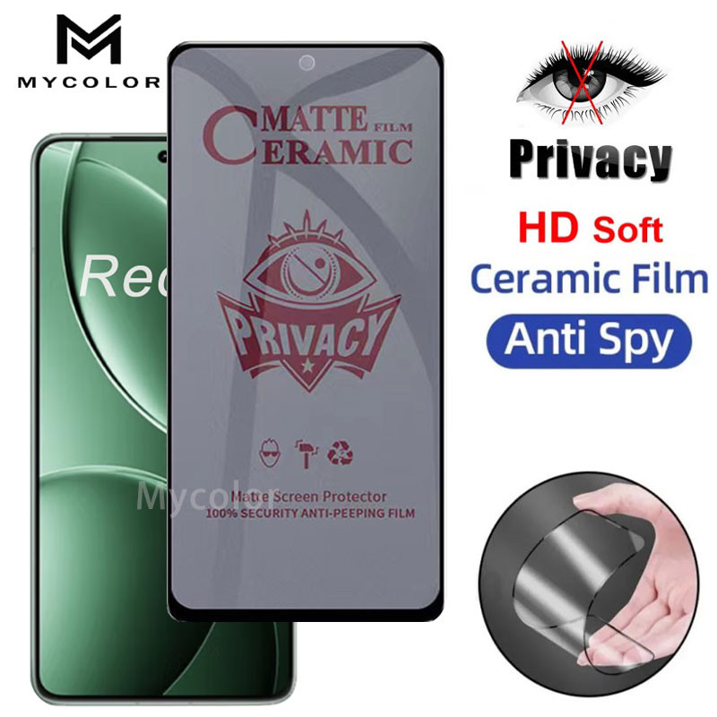 Privacy Ceramic Film Anti-Spy Soft Screen Protector For Redmi K80 K70 ...