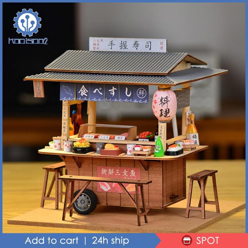 [Koolsoo2] Mini Sushi Shop Model Presents Diorama Scenery Mini Model ...