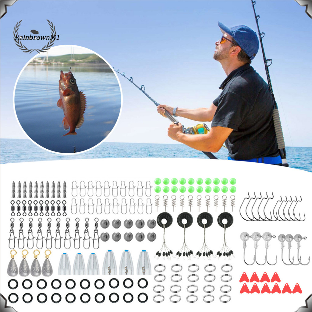 [Rm] Thickened Bait Set Compact Fishing Hook Connector Set with Storage ...