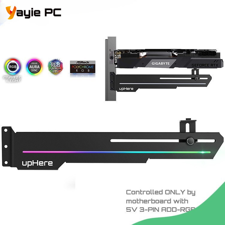 UpHere GS05ARGB CF Led Gpu Bracket Colored Lights Pc Case Graphics ...
