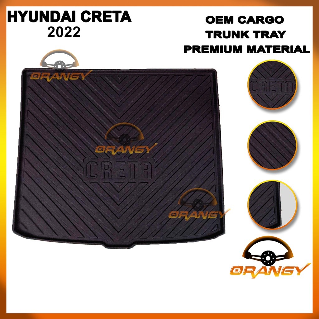Creta 2022 to 2025 Rear Cargo Trunk Tray PREMIUM MATERIAL 2023 Car ...