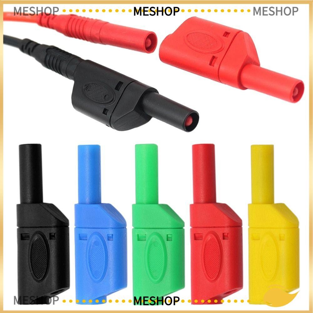ME Banana Plug Connector, Black Red Stackable Banana Plug, DIY 4MM Wire ...