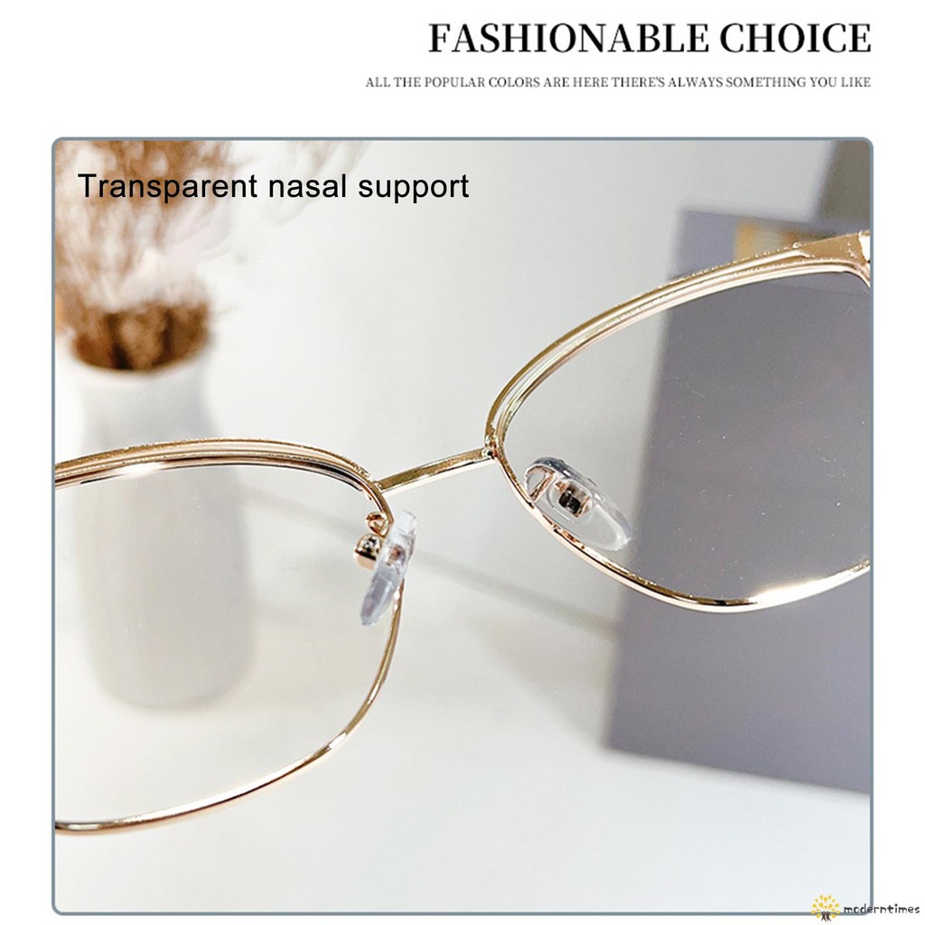Retro Square Anti-Blue Light Glasses Ultra Light Non-Prescription Lens ...