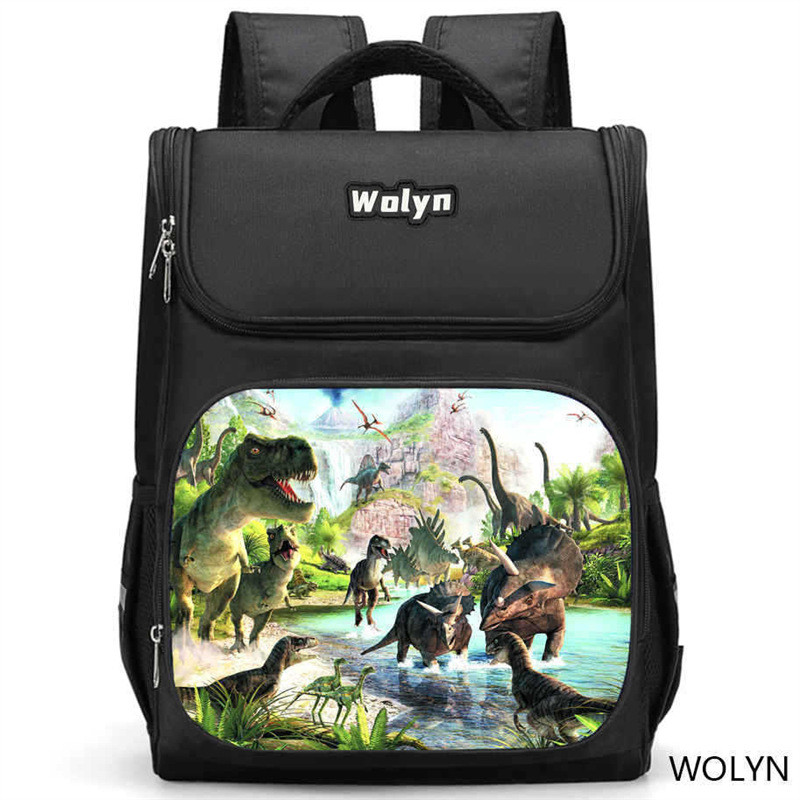 Dinosaur print children school bag - Kindergarten backpack - American ...