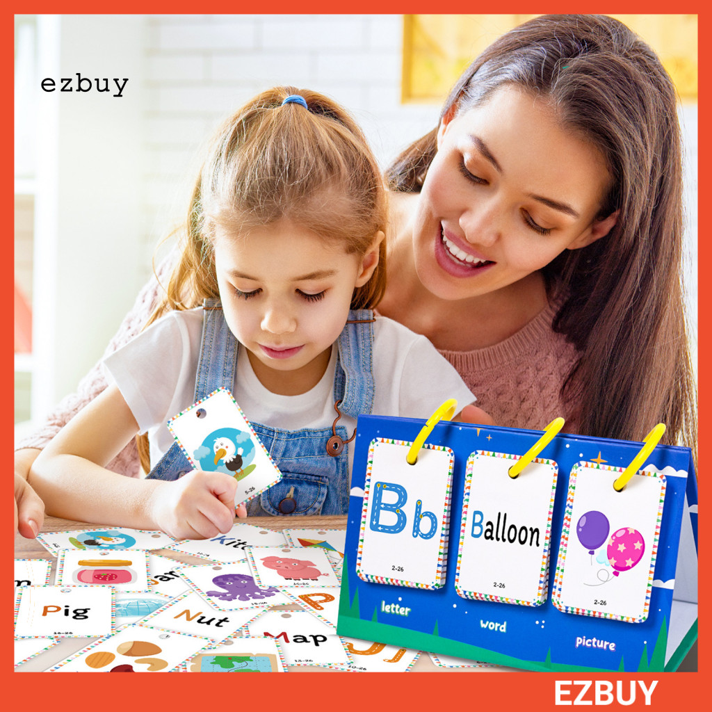[EY] Alphabet Learning Cards Early Childhood Flashcard Tool English ...