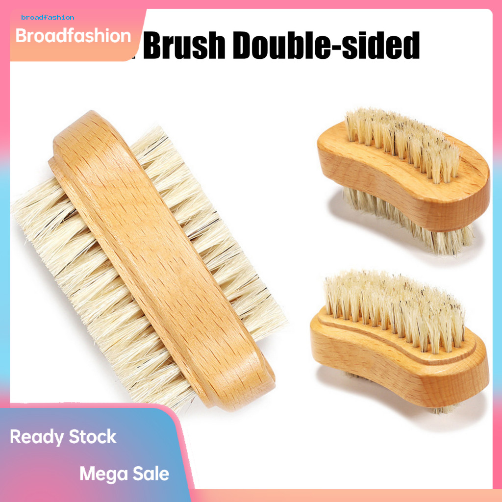 BRO_ Double-sided Nail Cleaner Nail Brush Double-sided Double-sided ...