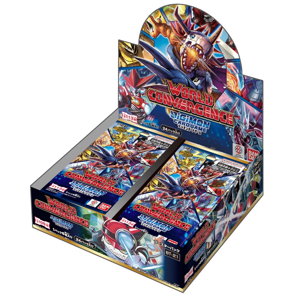 BANDAI Digimon Card Game Booster Pack WORLD CONVERGENCEBT-21 (BOX) 24 ...