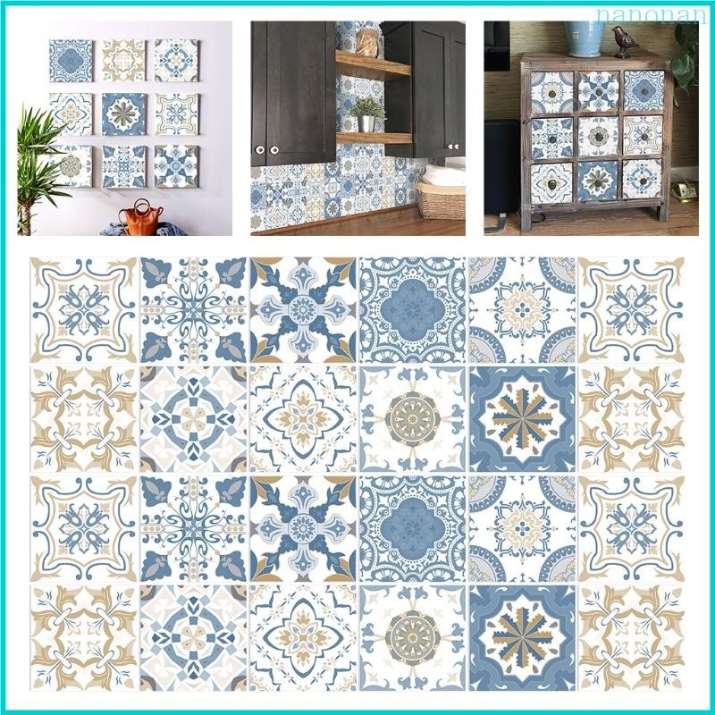 Nan 10pcs Backsplash Tile Sticker DIY Peel Stick Wallpaper Kitchen ...