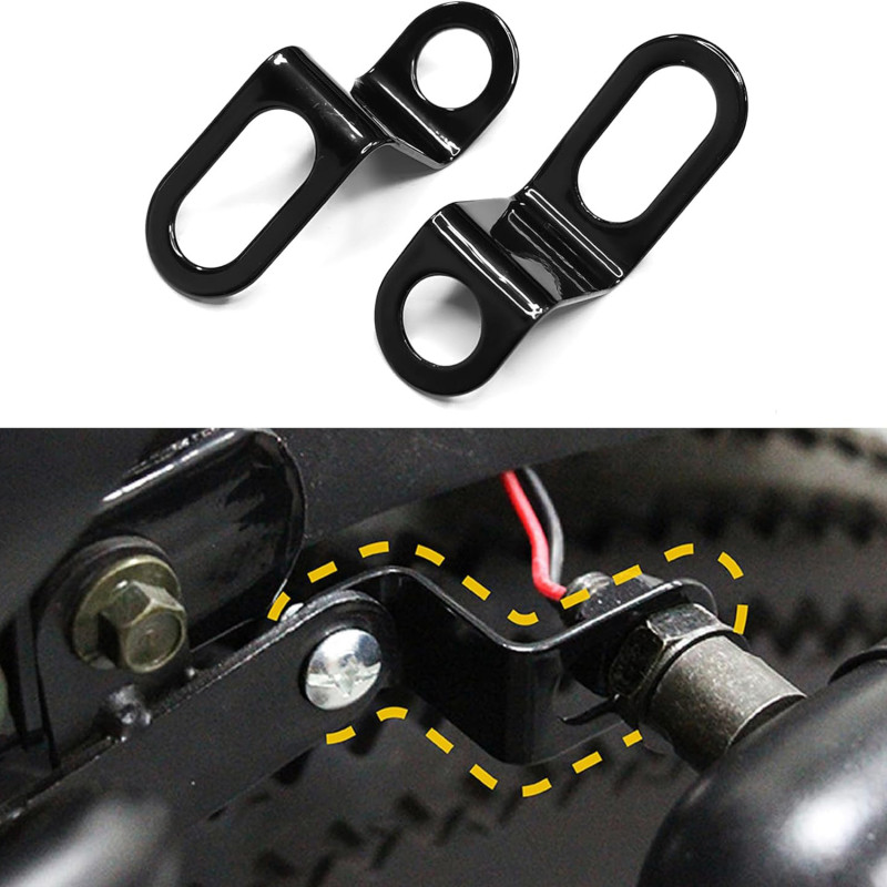 1Pair Motorcycle Lamp Brackets Turn Signal Light Lamp Mount Headlight ...