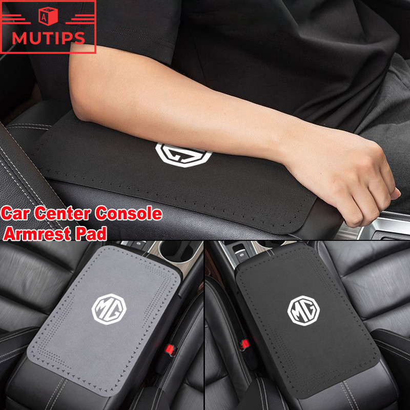 MG Car Armrest Pad Center Console Protector Cushion Car Seat Arm Box ...