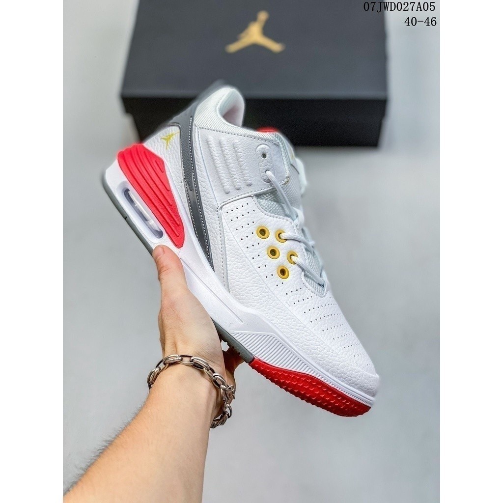 Jordan Max aura 5 'white red Black' Jordan PX NBA basketball, running ...