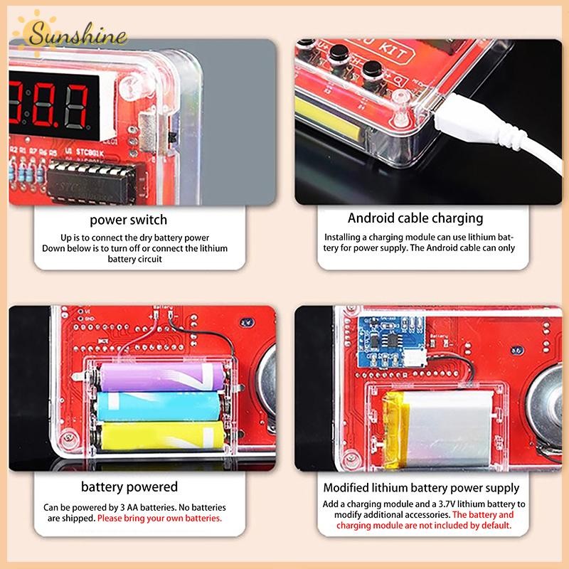 Sunshine> DIY Electronic Kit FM Radio Production Adjustable Frequency ...