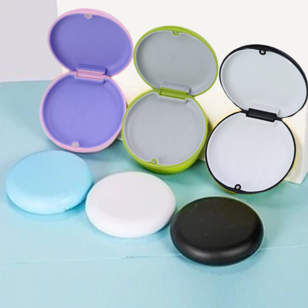 Dental Retainer Box Holder Denture Magnetic Closure Case Fake Teeth ...