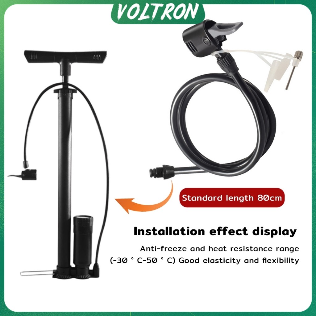 Bicycle Air Pump Replacement Hose Tire Inflator Air Pump Extension Tube ...