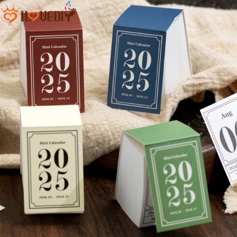 [ Featured ] 2025 Mini Tearable Desk Calendar - Pocket Memo Booklet ...