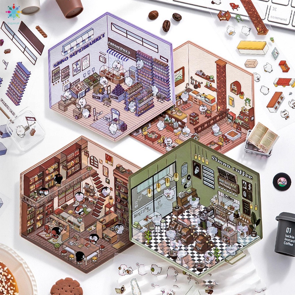 Fun DIY Stacking Scene Stickers Make Your Own Miniature Scene Stickers ...
