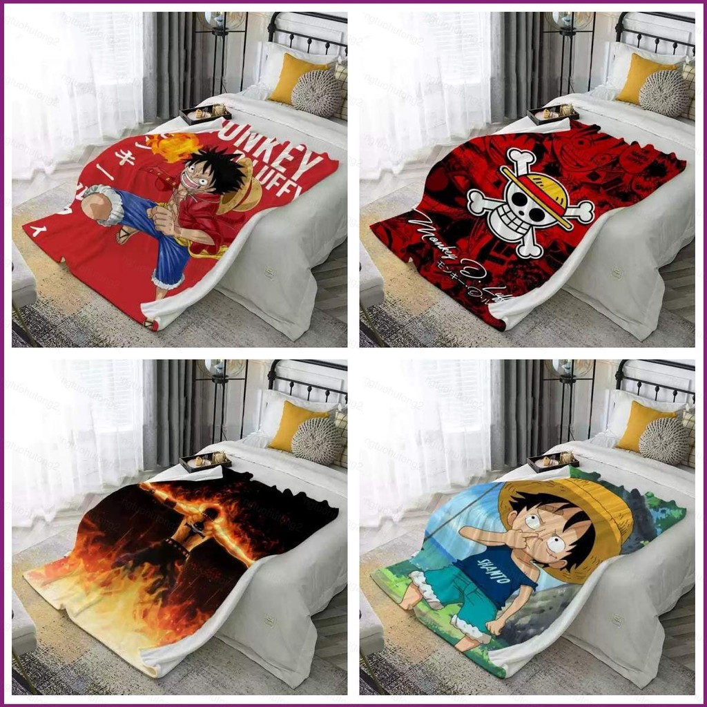 Trend ONE PIECE Anime Monkey D Luffy Blanket Home Bedroom Office ...