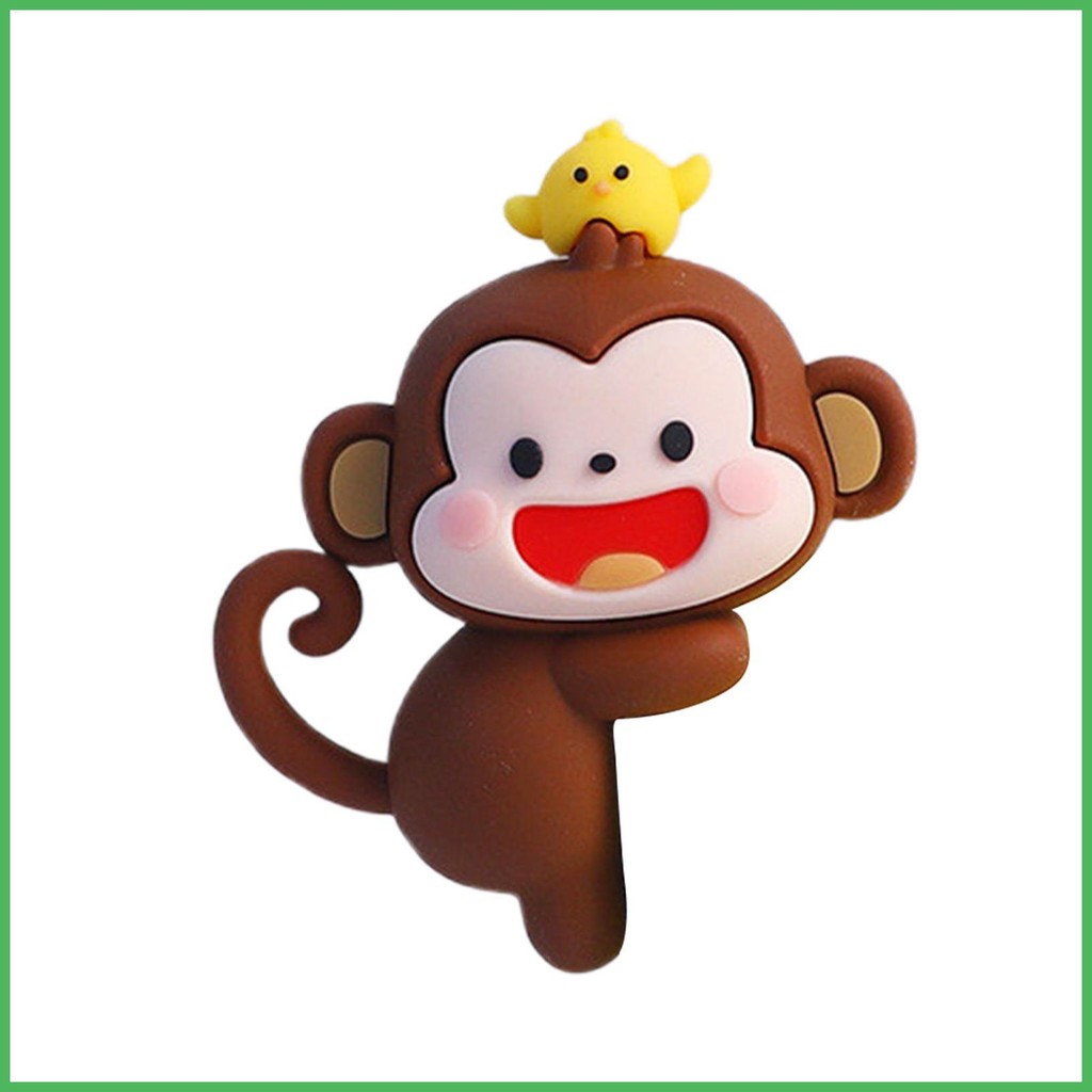 Computer Monitor Figures Cartoon Monkey Car Navigator Screen Decoration ...