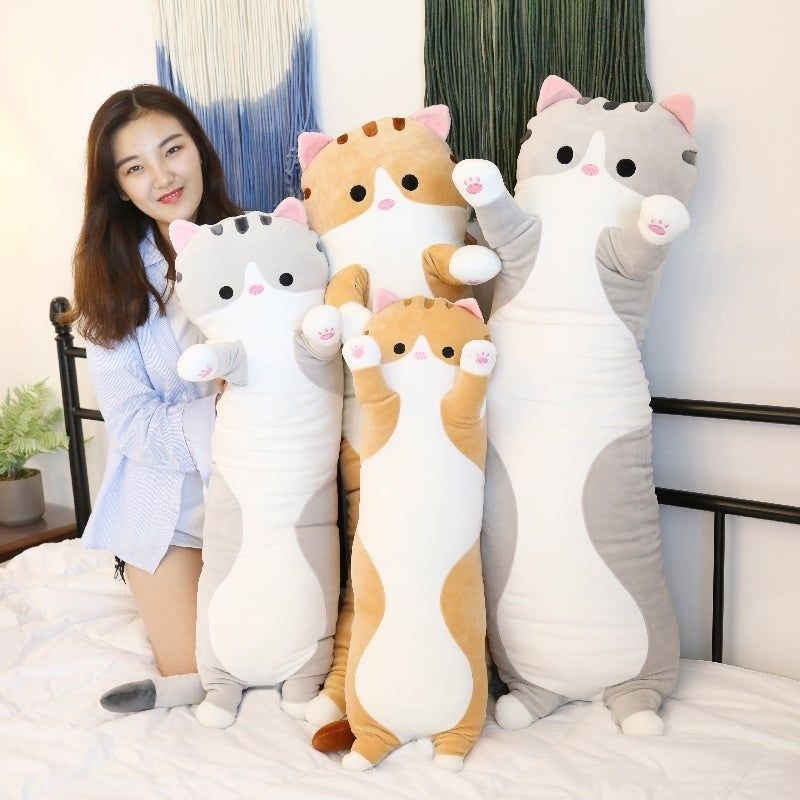 [GB]Jumbo Cat doll bolster 80cm | Shopee Philippines