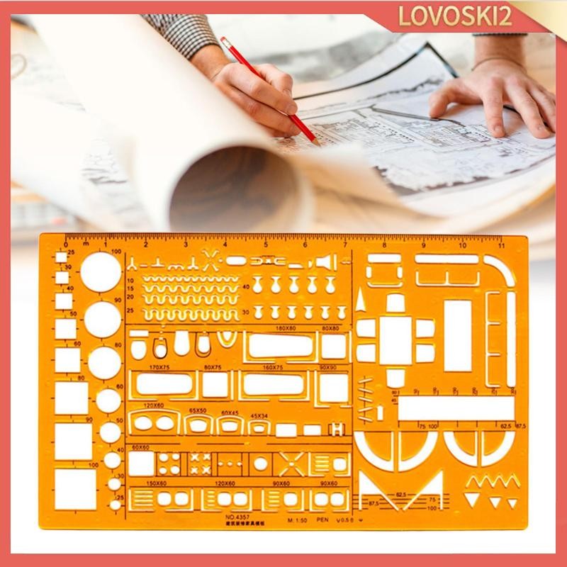 [Lovoski2] Templates Ruler Stencil Architecture Drafting Tools Building ...