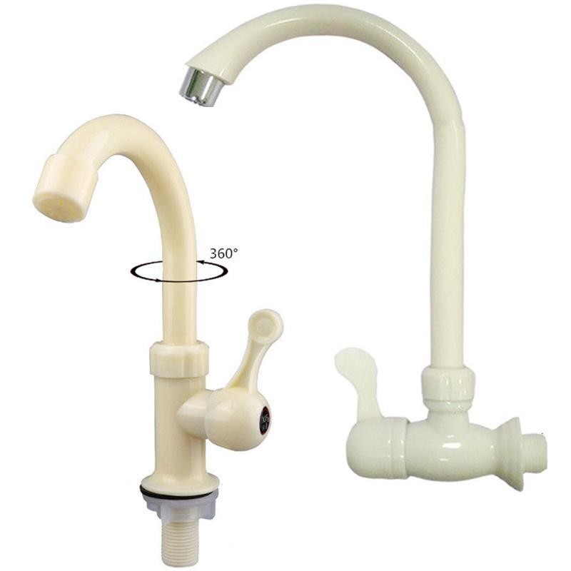 Kitchen Single Cold Vertical Tap Washing Basin Single Hole Plastic ...