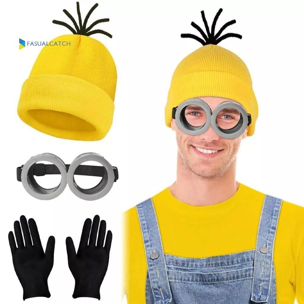 For Minions Halloween Cosplay Costume Accessories Little Yellow Man ...