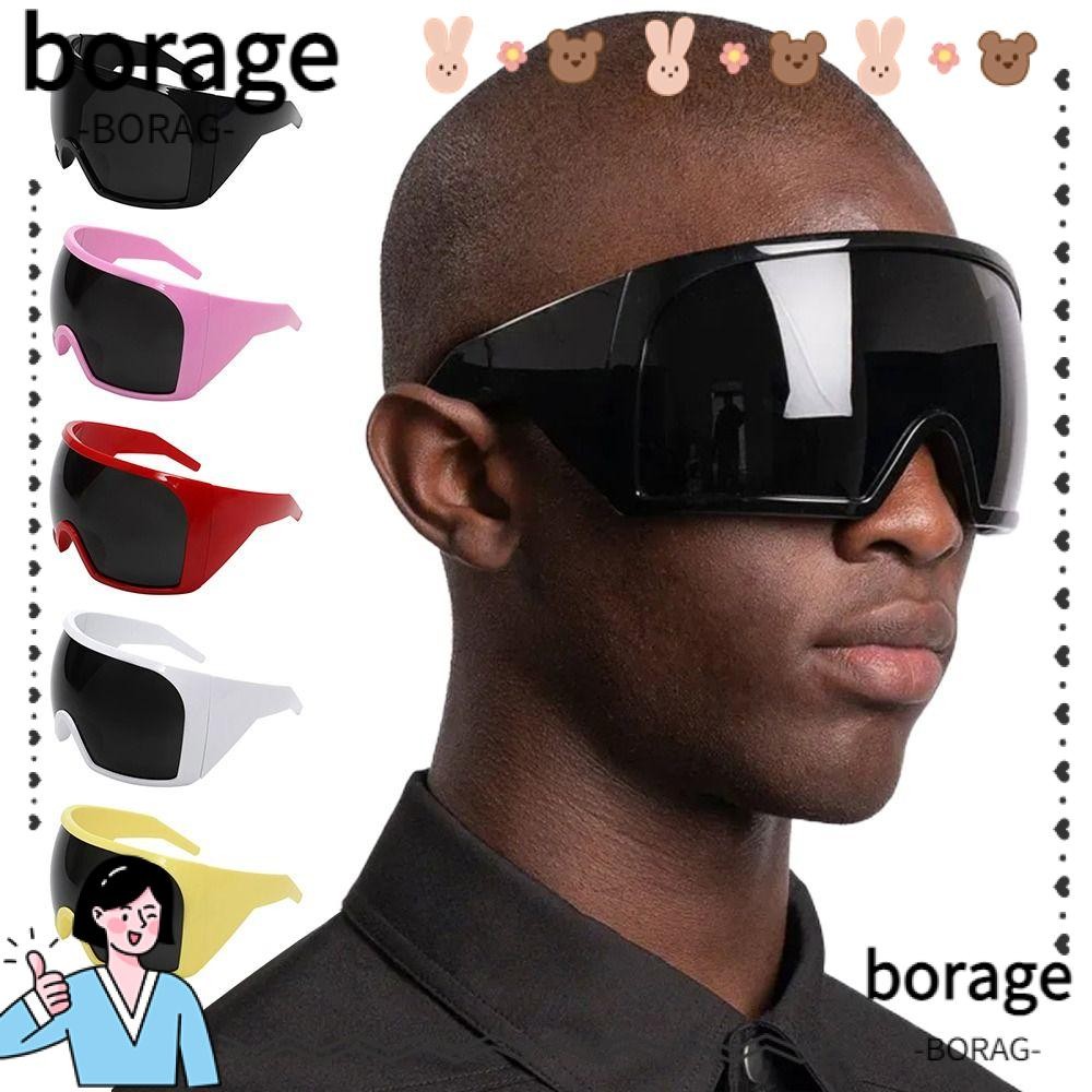 BORAG Wrap Around Sunglasses, UV400 Protection Rave Curved Lens ...