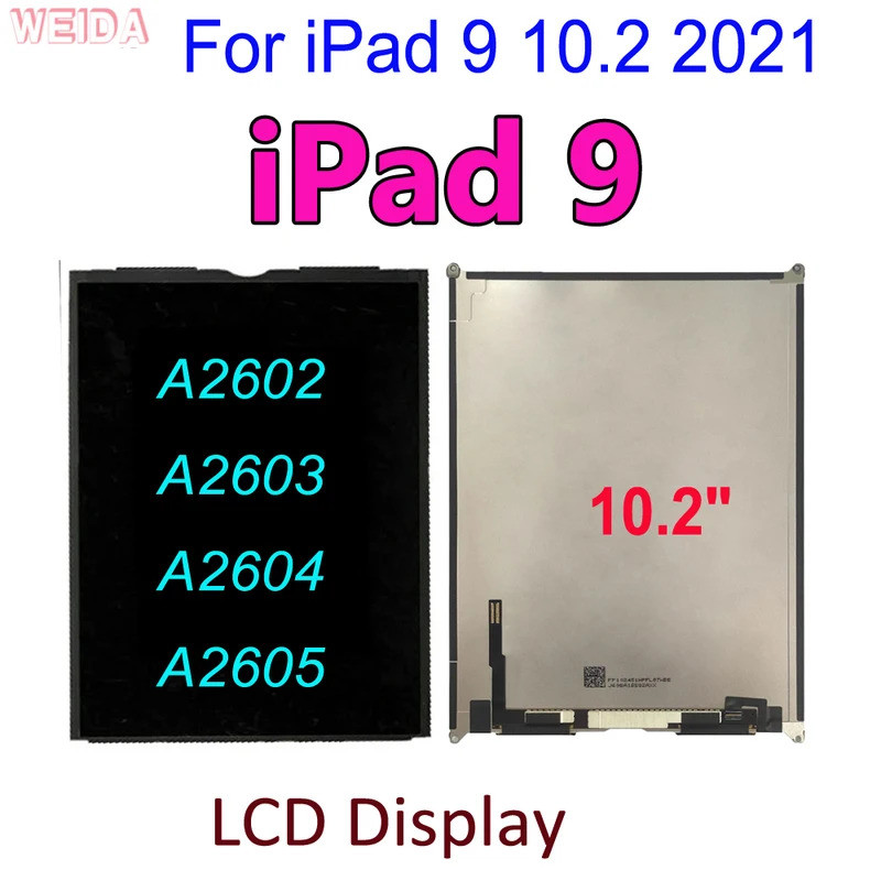 10.2" Original LCD For iPad 9 10.2 2021 A2602 A2603 A2604 A2605 9th Gen ...