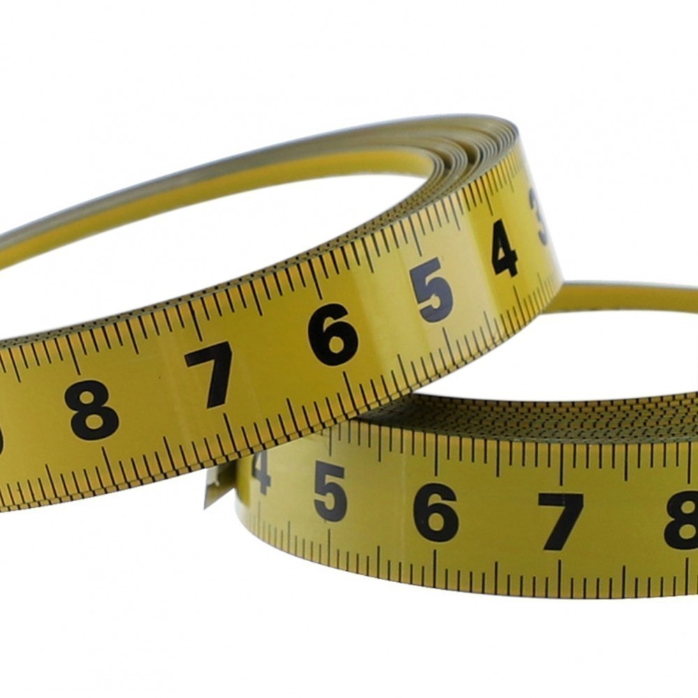Metric Metric System Self Adhesive Ruler Yellow Metal Tape Single Sided ...