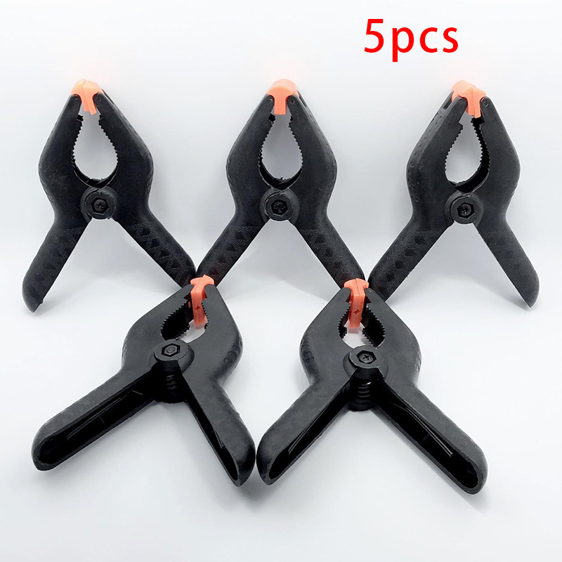 5Pcs Clamps for woodworking Heavy Duty Clamps Spring Clamps Metal Black ...