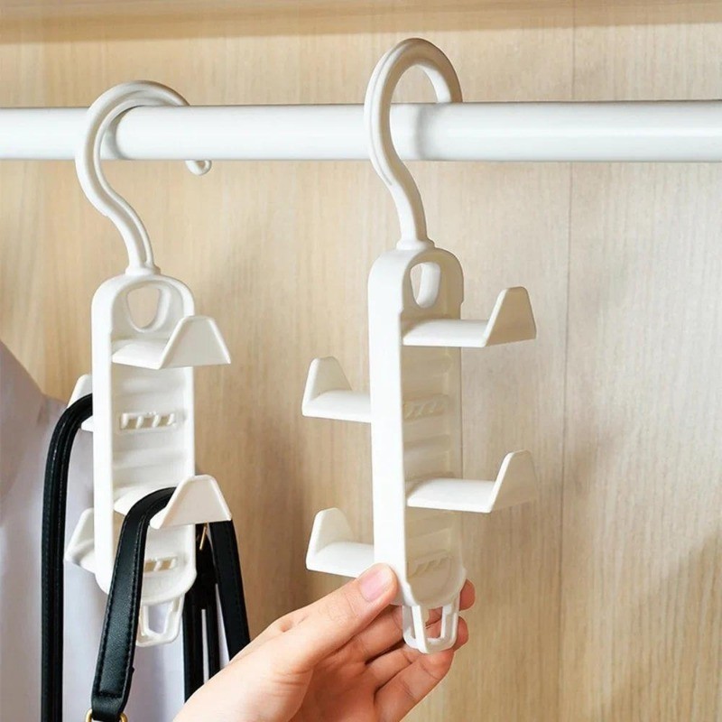 Creative Bag Hangers Multi-layer Detachable Hanger/Closet Clothes Bag ...