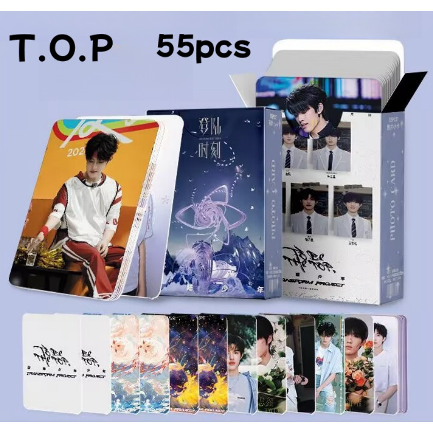 50-55pcs TF Family 3rd generation T.O.P Hologram Laser Lomo Cards ...
