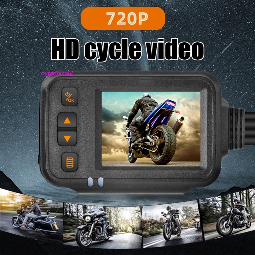 SE30 1080P Motorcycle Dash Cam Front + Rear Dual Channel Video Recorder ...