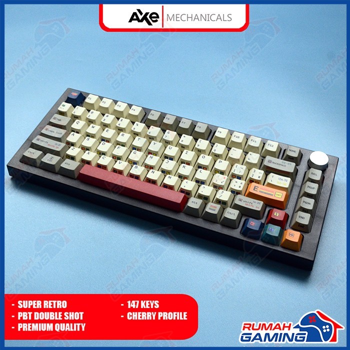 Super RETRO - KEYCAP - KEYCAPS - CHERRY - SUPER RETRP - 5 SIDES - PBT ...