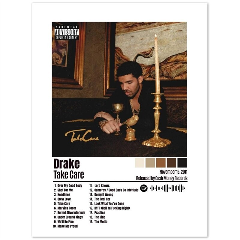 Nordic Pop Music Album Covers Poster Aesthetic Hip Hop Rapper Weeknd Tyler Drake Canvas Painting ...