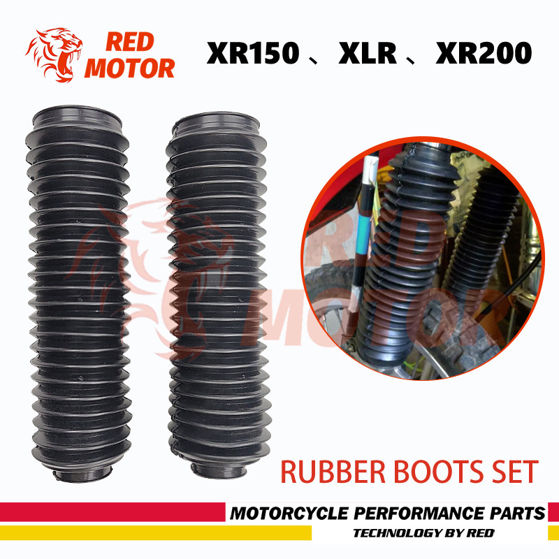 OEM RUBBER BOOTS TELESCOPIC RUBBER BOOT XR XR200 XLR200 BLACK BLUE RED ...