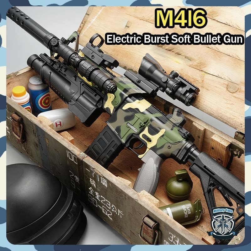 M416 Soft Bullet Automatic Shooting M41A Outdoor Multi-color Children's ...